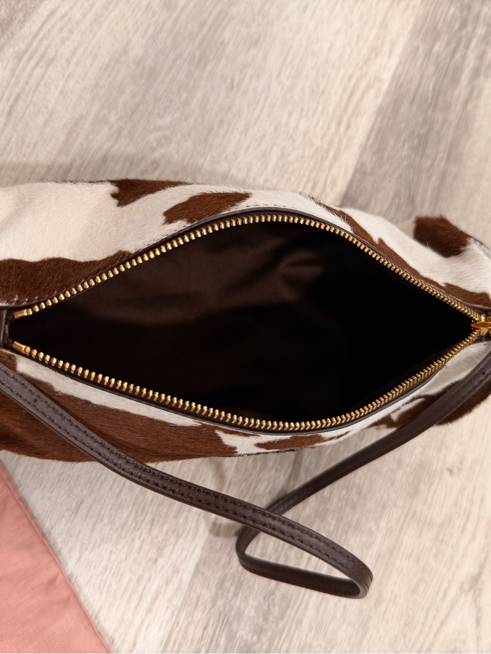 Miu Miu | Bags | Exclusive Miu Miu Calf Hair Cow Print Pouch | Poshmark